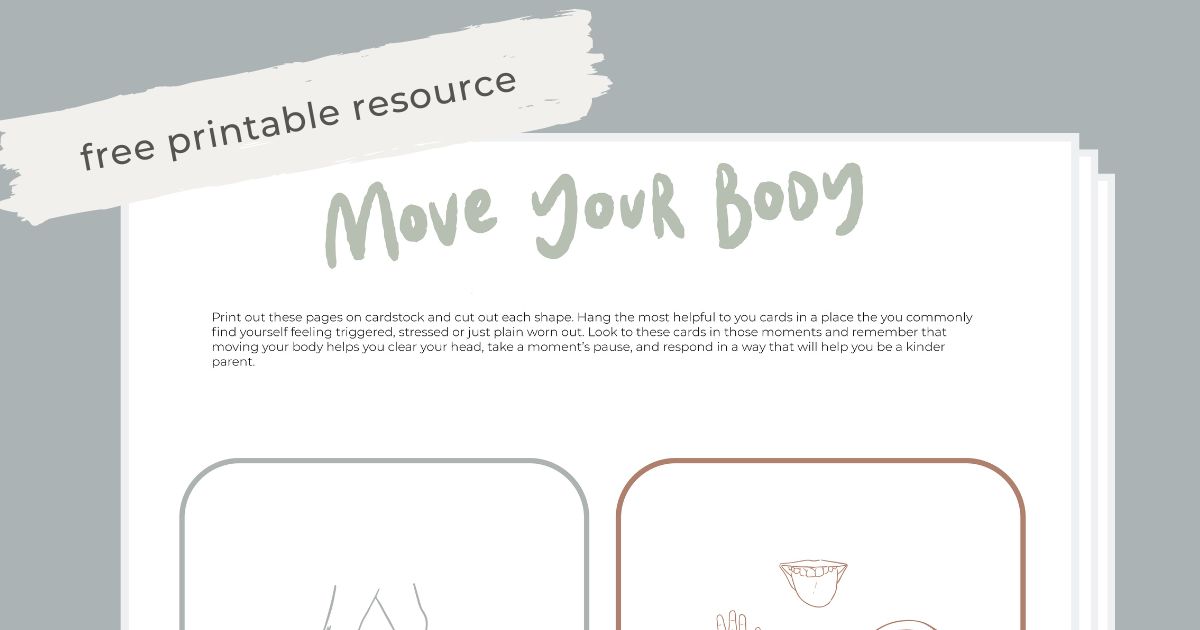 Moving Your Body to Calm Your Mind: The Simplest Way to Stop Yelling