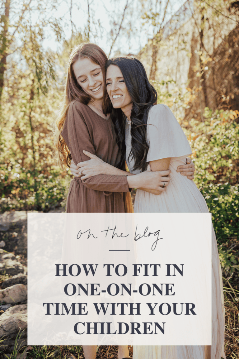 How to Fit In One-on-One Time With Your Children - Simply On Purpose