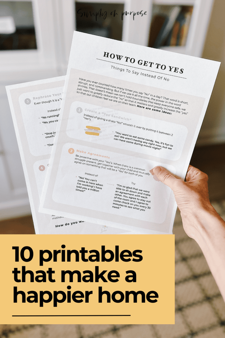 10 Printables That Make A Happier Home - Simply On Purpose