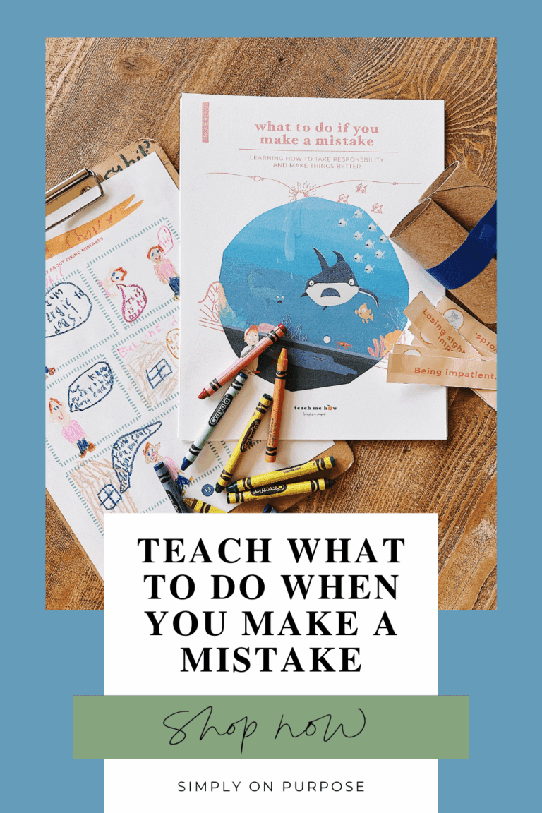 3 Ways to Help Your Child Repair After Making a Mistake - Simply On Purpose